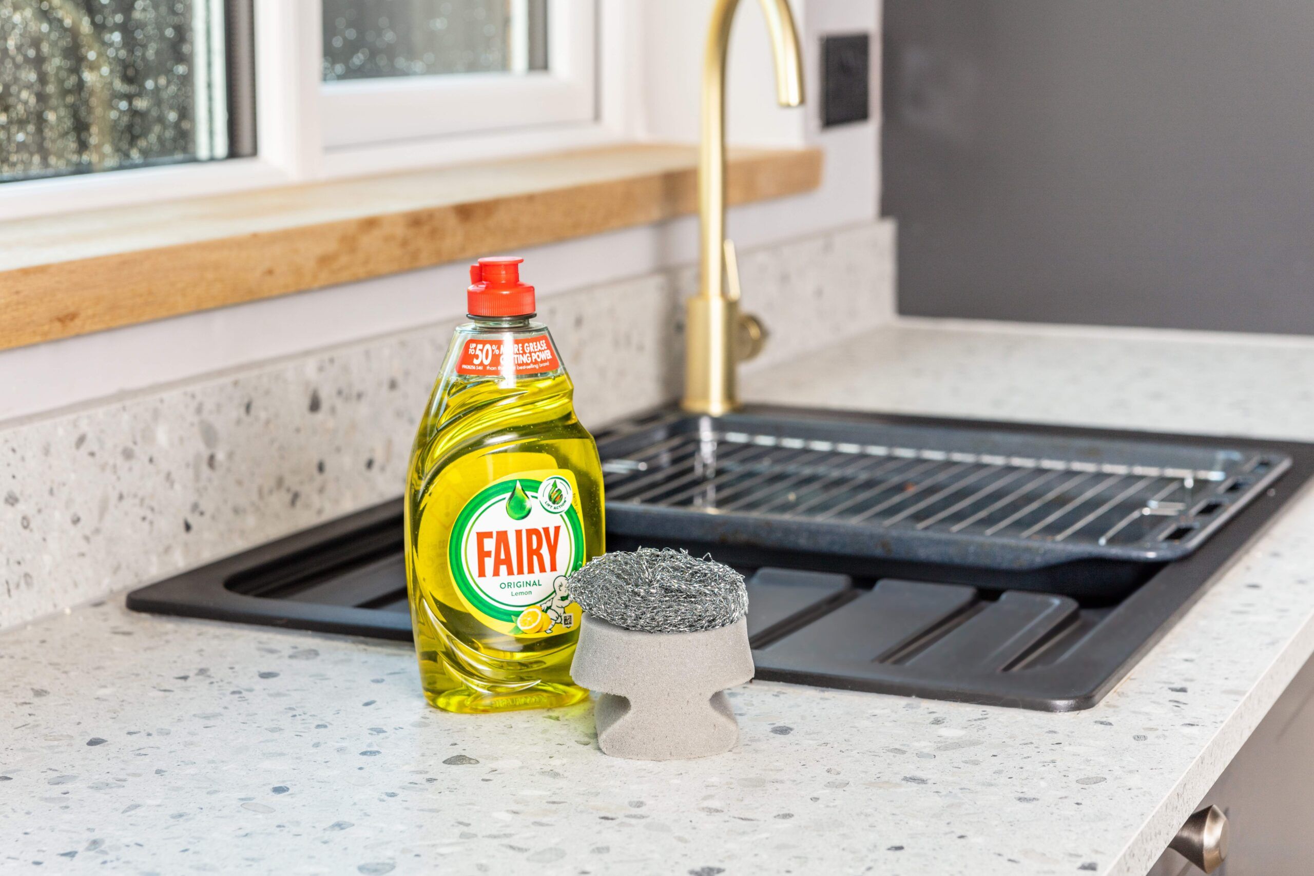 Addis Fairy Easy Grip Sponge Scourer 2pk (518945)