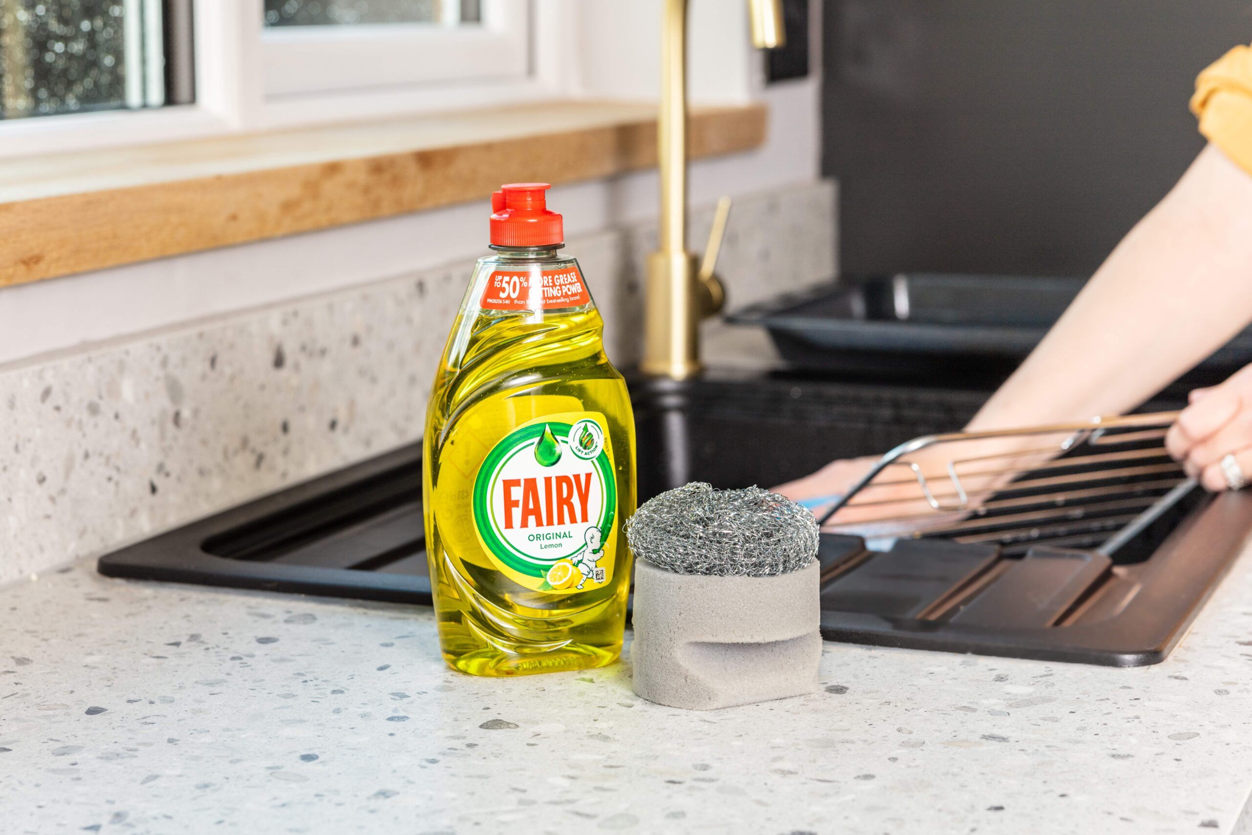 Addis Fairy Easy Grip Sponge Scourer 2pk (518945)