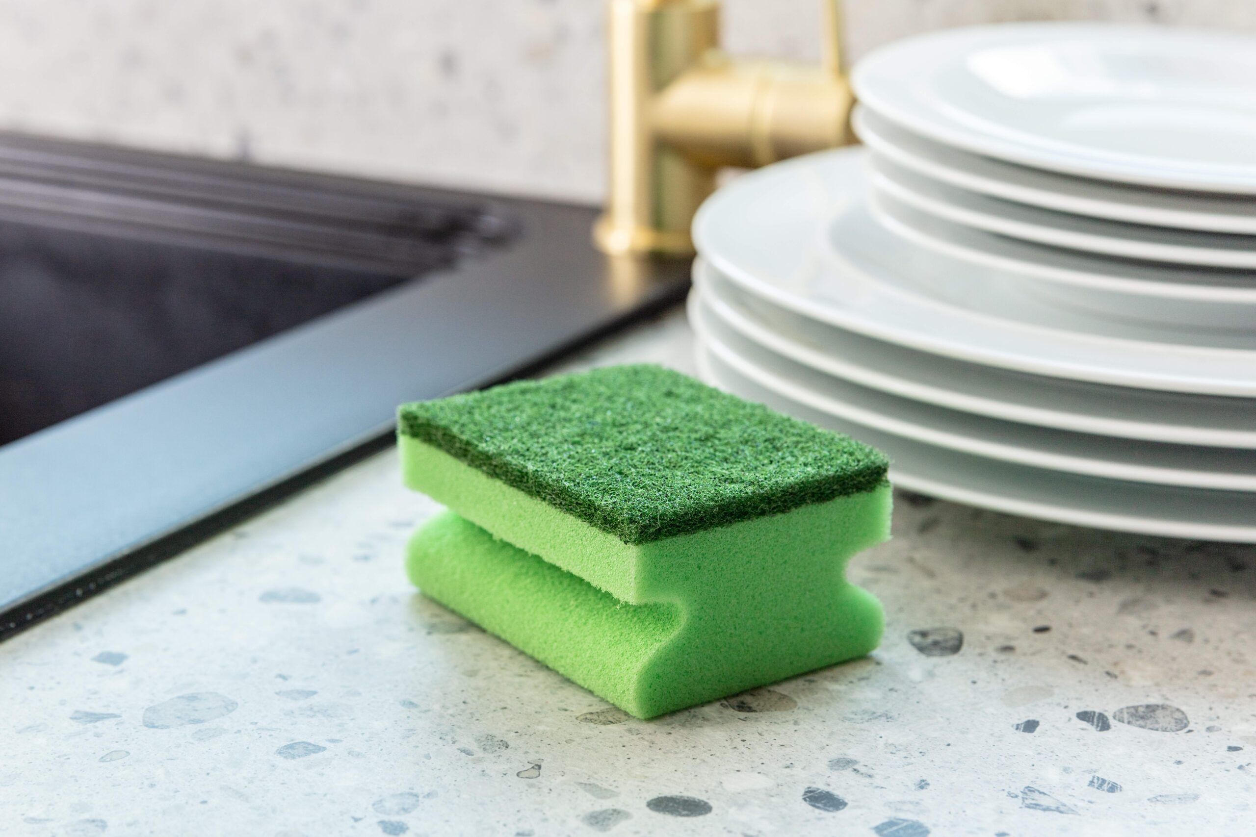 Addis Fairy Dual Sponge Scourer with Crystals 2PK (518940)