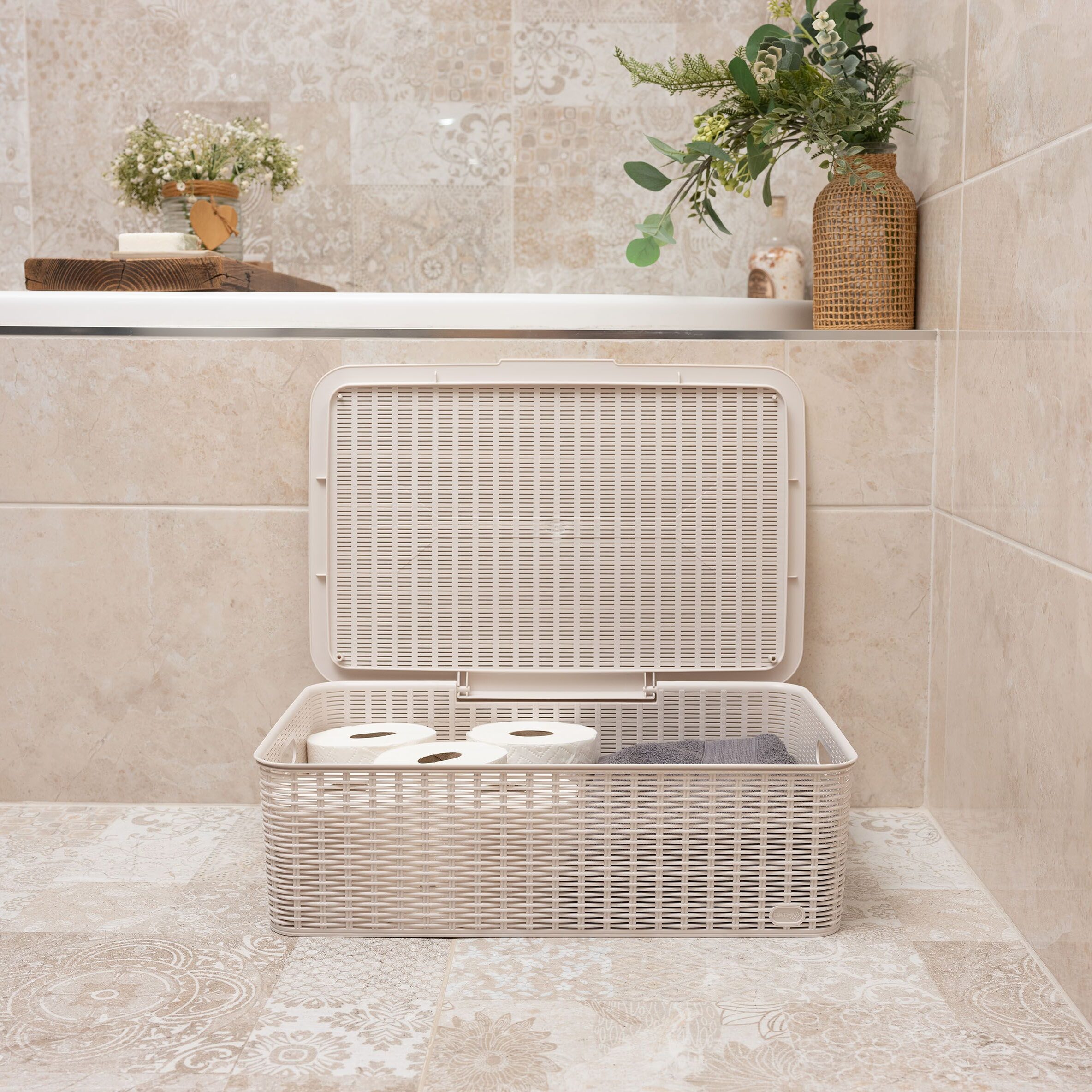 Addis Rattan Storage Box with Lid (519344)